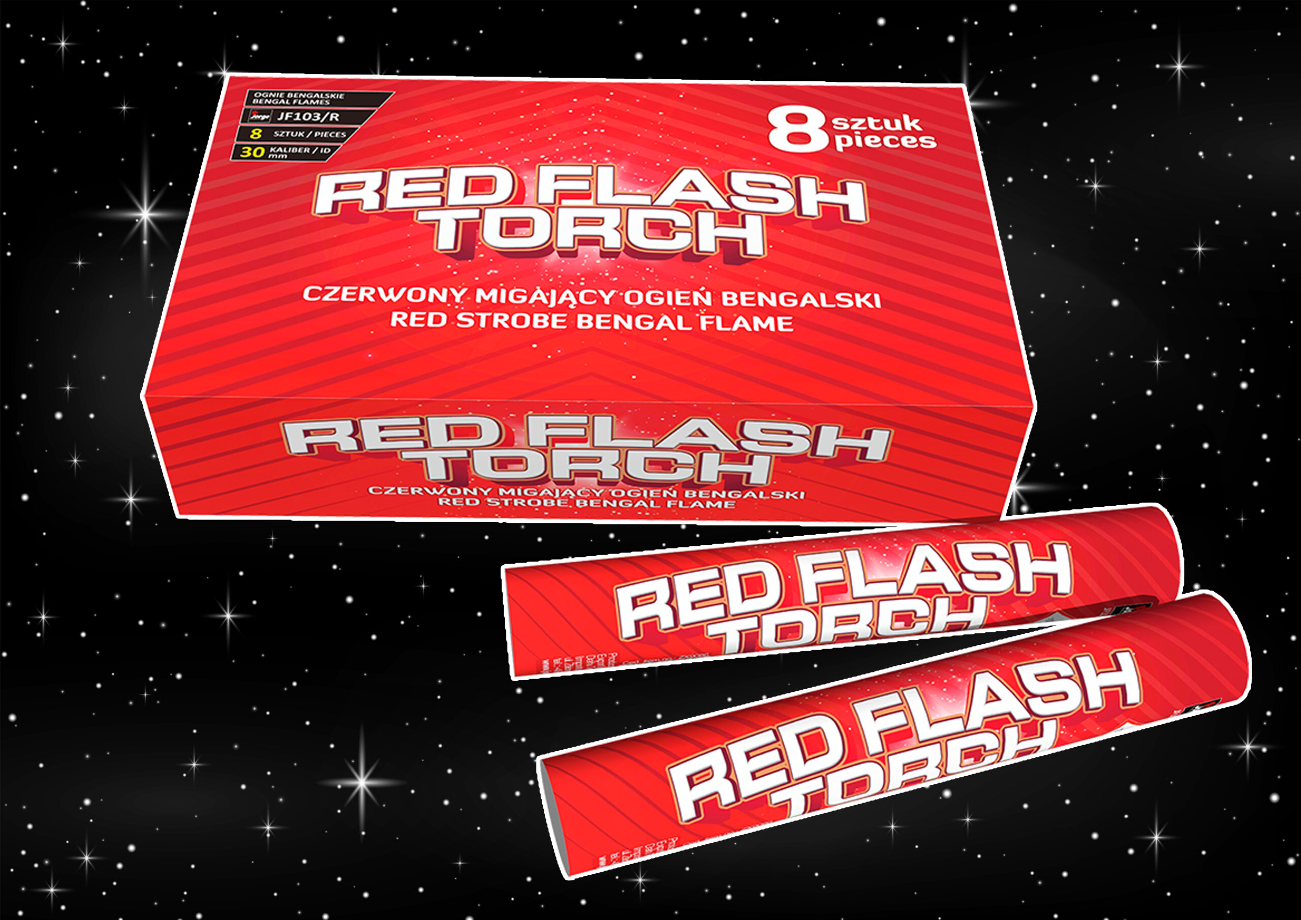 Red Strobe Bengal Flame – Sandling Fireworks